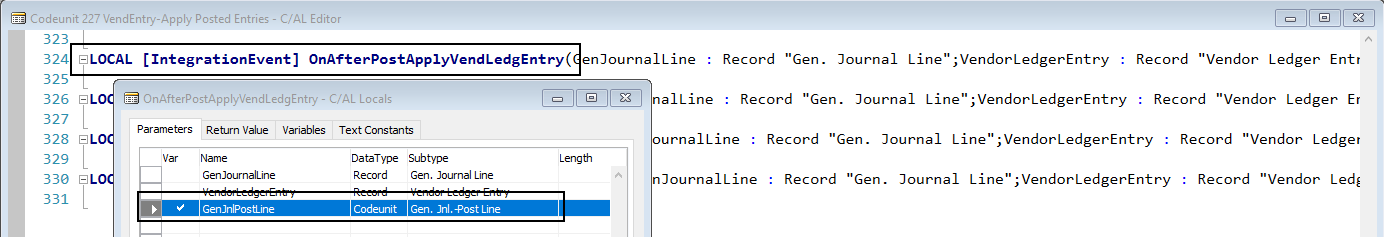 [Event Change] Codeunit 227 VendEntry-Apply Posted Entries · Issue #2371 · microsoft ...