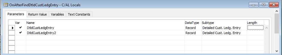 Event Request Codeunit 12 Function Unapplycustledgentry