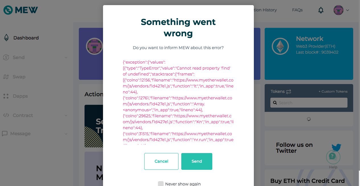 Cannot read property find of undefined. · Issue #1701 · MyEtherWallet/MyEtherWallet · GitHub
