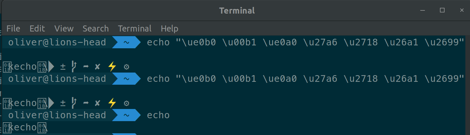 Powerline font rendering error · ohmyzsh ohmyzsh · Discussion #9825 · GitHub