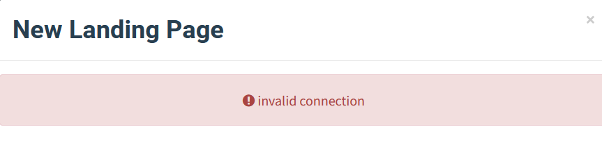 Import Website as Landing page causing "invalid connection" · Issue #2821 · gophish/gophish · GitHub