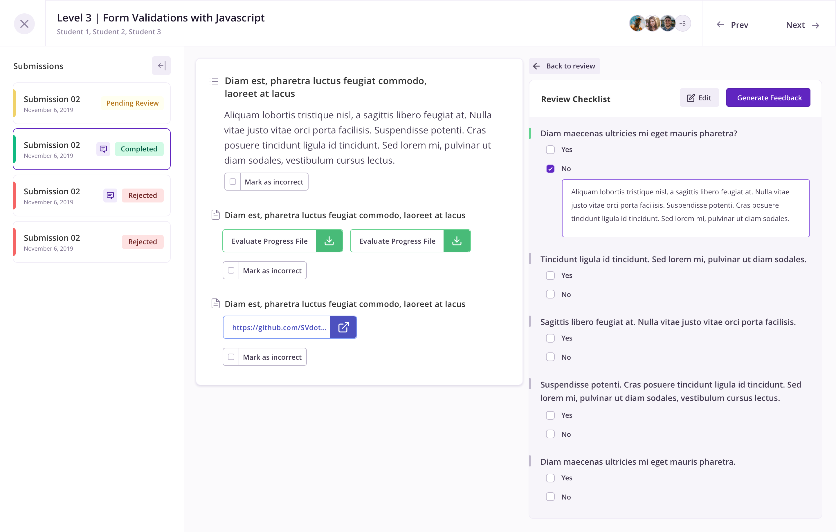 Redesign coach's review interface. · Issue #658 · pupilfirst/pupilfirst · GitHub