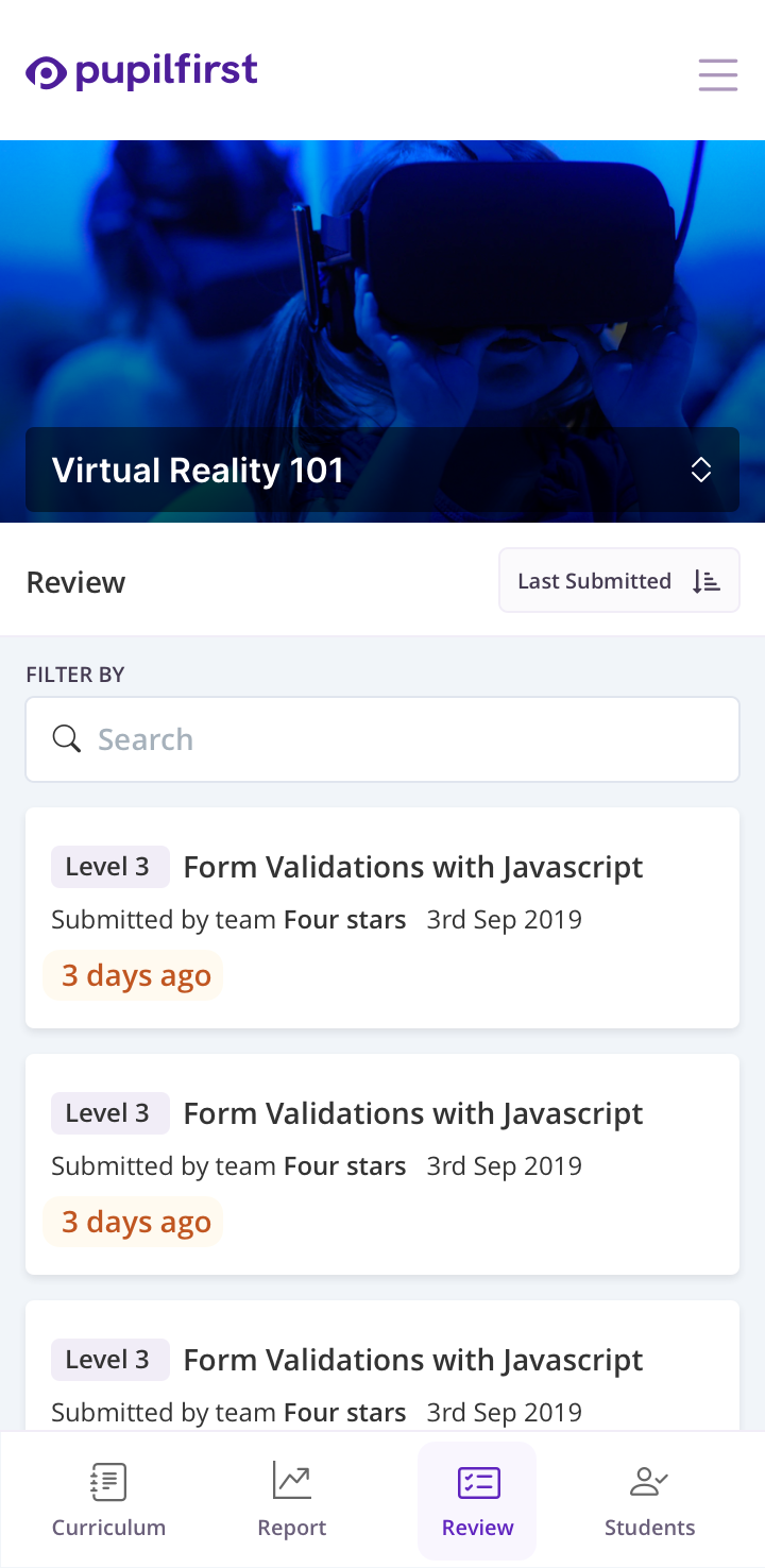 Redesign coach's review interface. · Issue #658 · pupilfirst/pupilfirst · GitHub