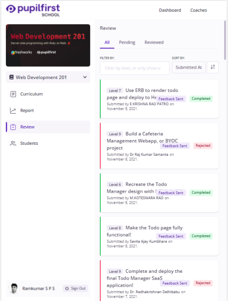 Broken style review index card on the tablet screen. · Issue #836 · pupilfirst/pupilfirst · GitHub