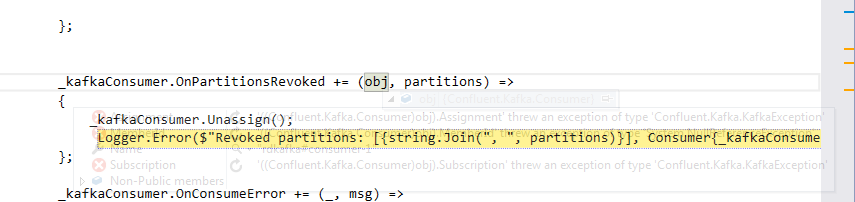 System Null Reference Exception while using a simple consumer · Issue #220 · confluentinc ...