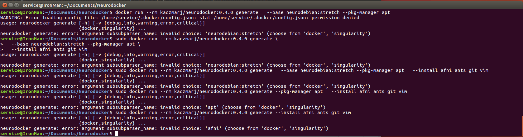 Neurodocker How To Start · Issue 189 · Repronimneurodocker · Github 