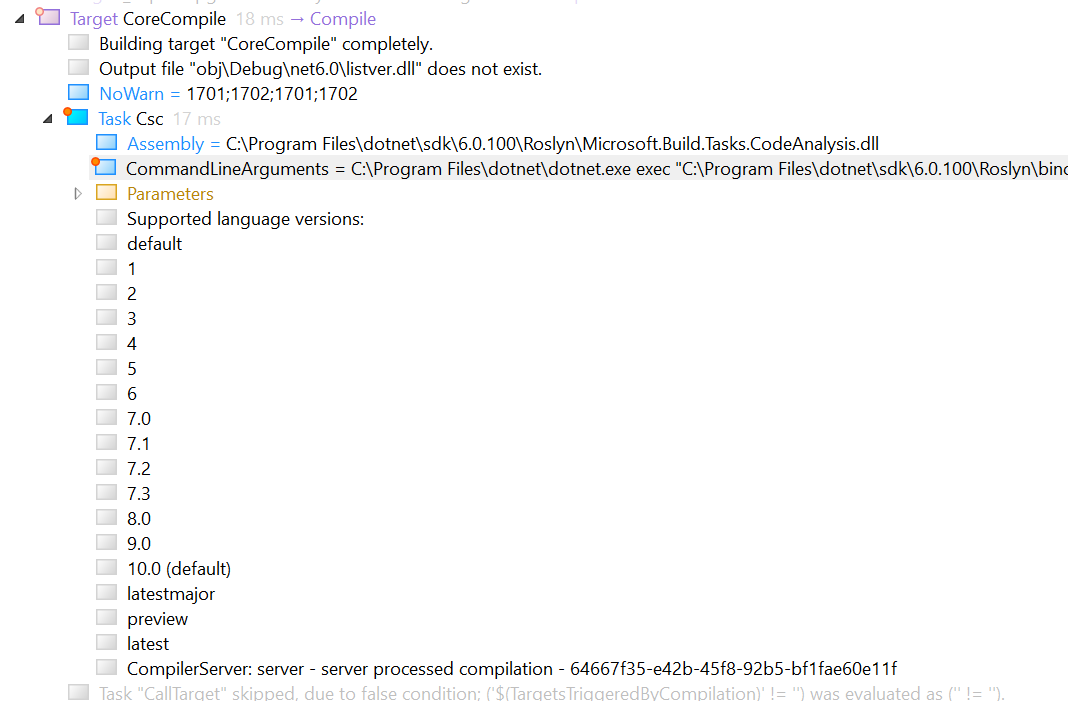 How to list supported values of C# language versions · Issue #27101 ...
