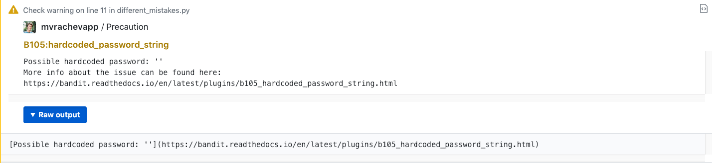 Add links in the issues to reference docs (gosec) · Issue #65 · securesauce/precaution-beta · GitHub