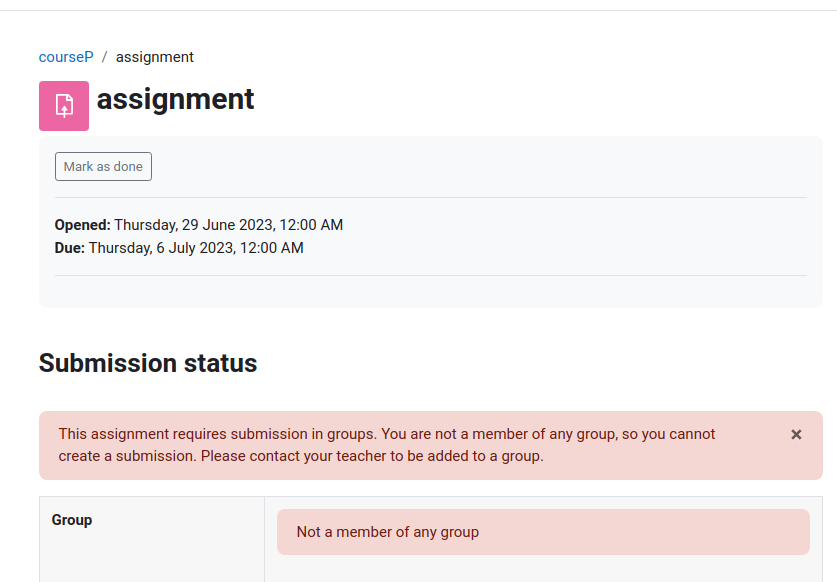 Improvement For Error Page Displayed When User Is Not Part Of A Group · Issue 100 · Moodleou