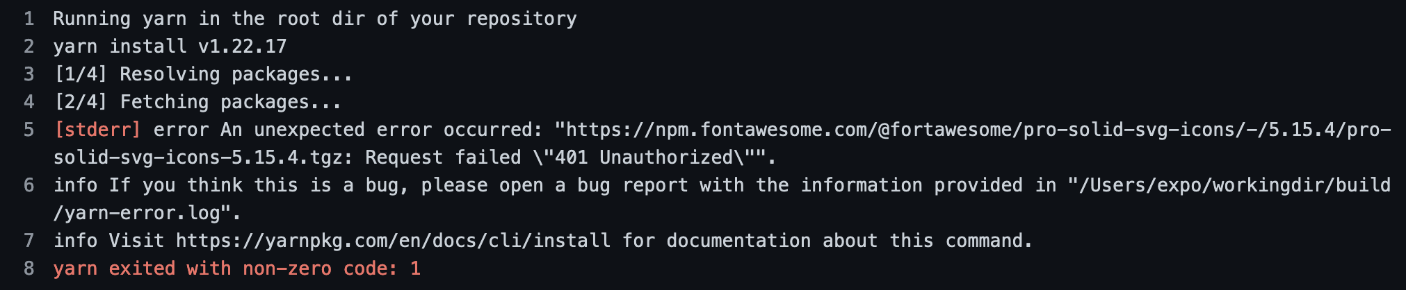 EAS not accepting npm fontawesome · Issue #983 · expo/eas-cli · GitHub