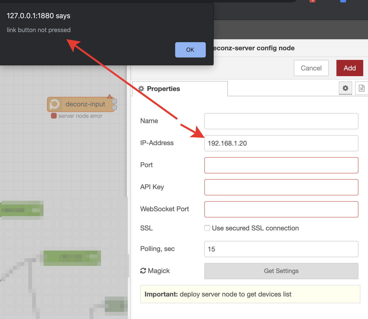 "Get Settings" button only discovers second gateway in network · Issue #65 · deconz-community ...