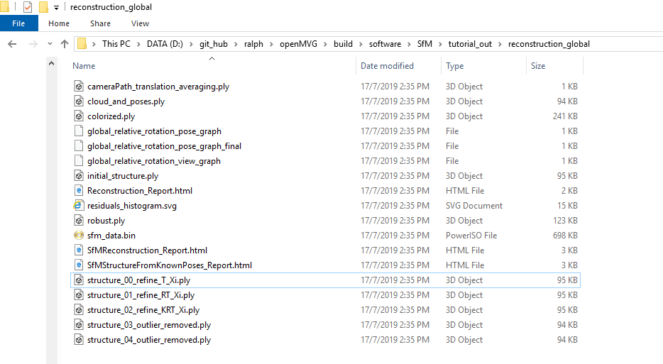How do you check final 3d Output? · Issue #1563 · openMVG/openMVG · GitHub