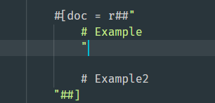 The #[doc] syntax highlighting is going wrong · Issue #702 · rust-lang/vscode-rust · GitHub