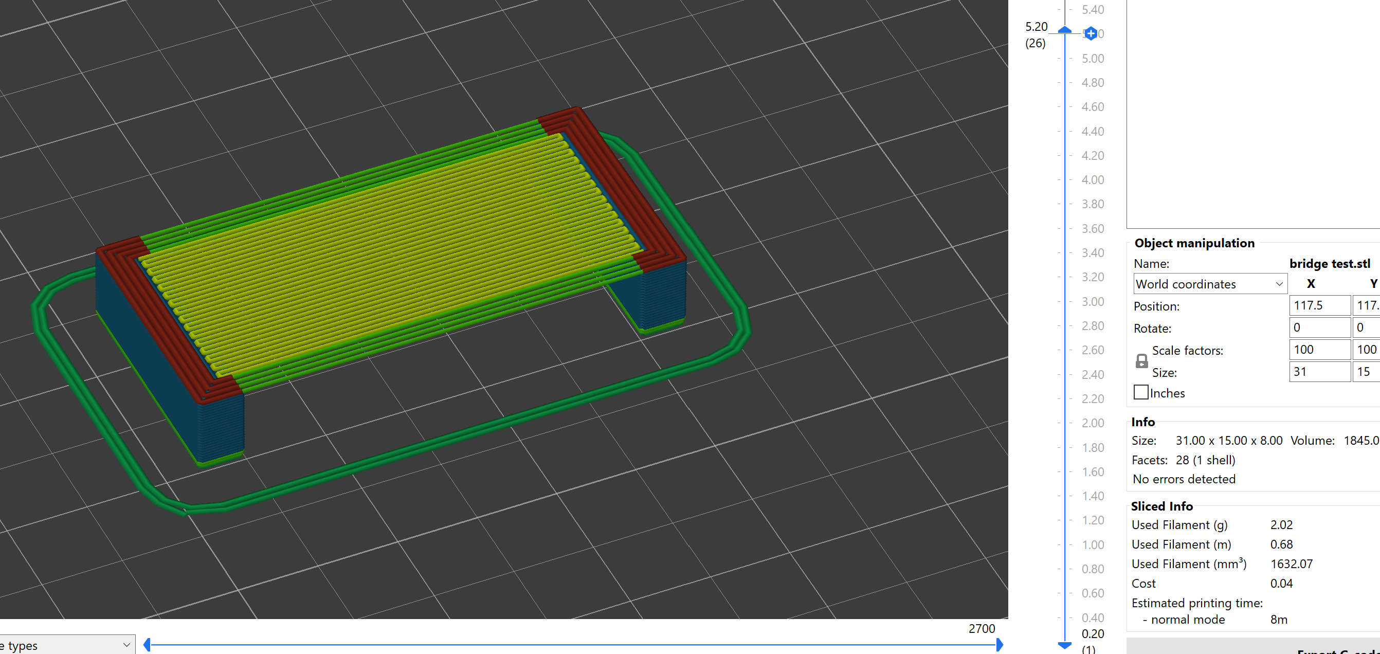 Bridge flow ratio only has an effect when bridge flow baseline is set ...