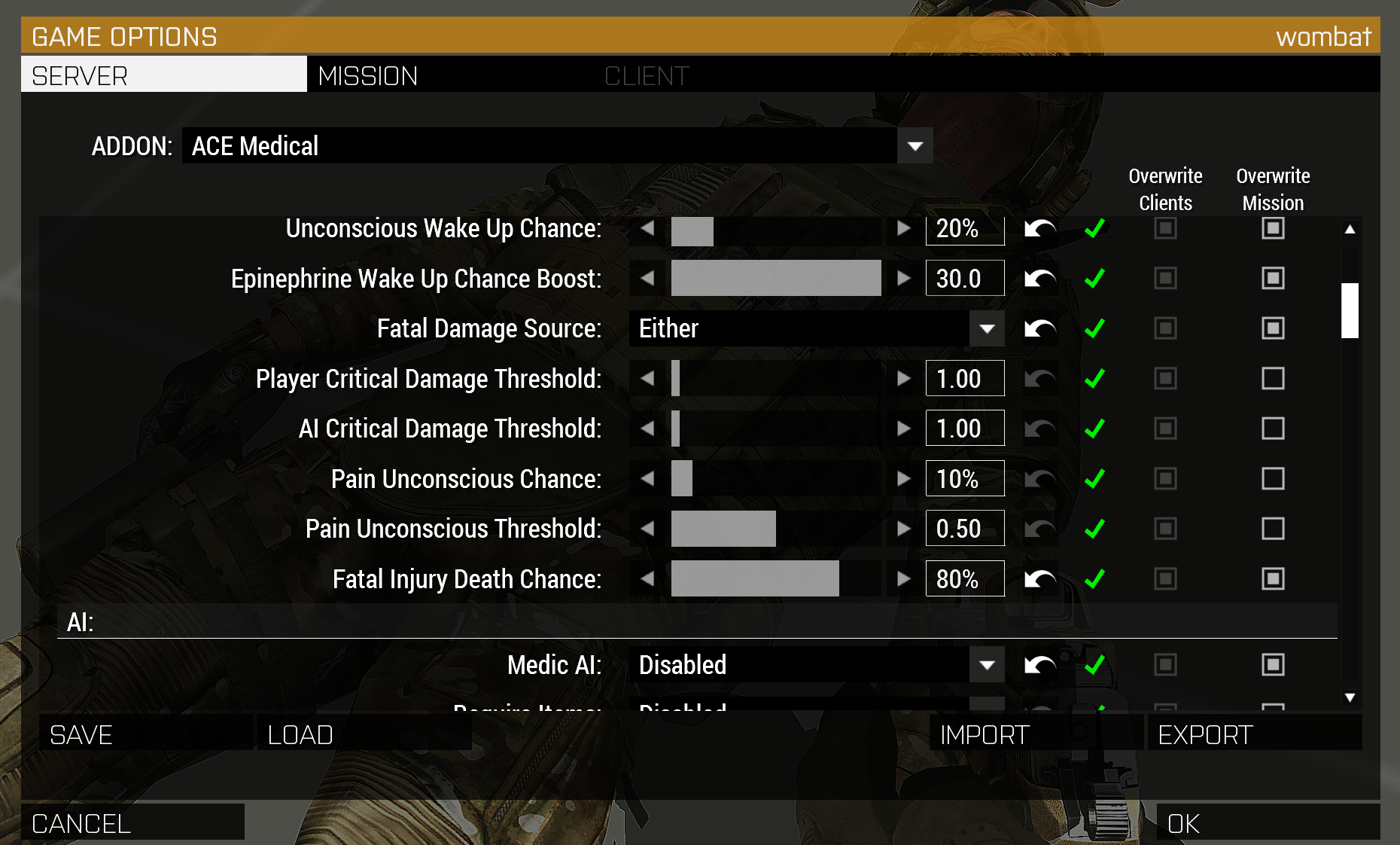 Issues with fatal injury death chance / damage with sum of trauma · Issue #9595 · acemod/ACE3 ...