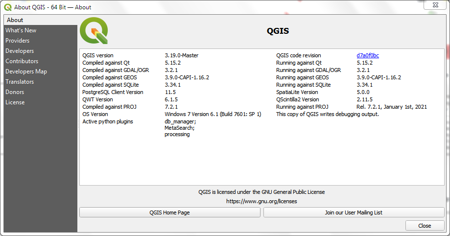 Empty tabs in the About dialog · Issue #42131 · qgis/QGIS · GitHub