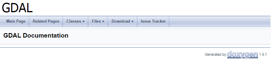 Doxygen main documentation page is empty · Issue #3689 · OSGeo/gdal · GitHub