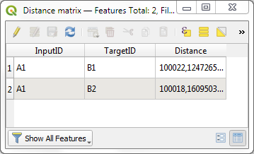 Distance Matrix returns wrong record/result when using Linear Distance ...