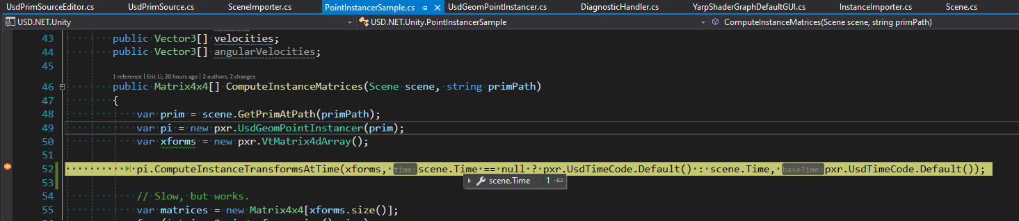 bug report : Exception on ComputeInstanceTransformsAtTime call (USDU-204) · Issue #269 · Unity ...