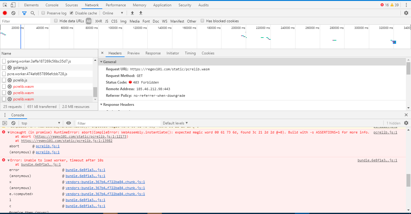 Engine error with Flavors PCRE2, PCRE, Python 2.7 · Issue #1519 · firasdib/Regex101 · GitHub