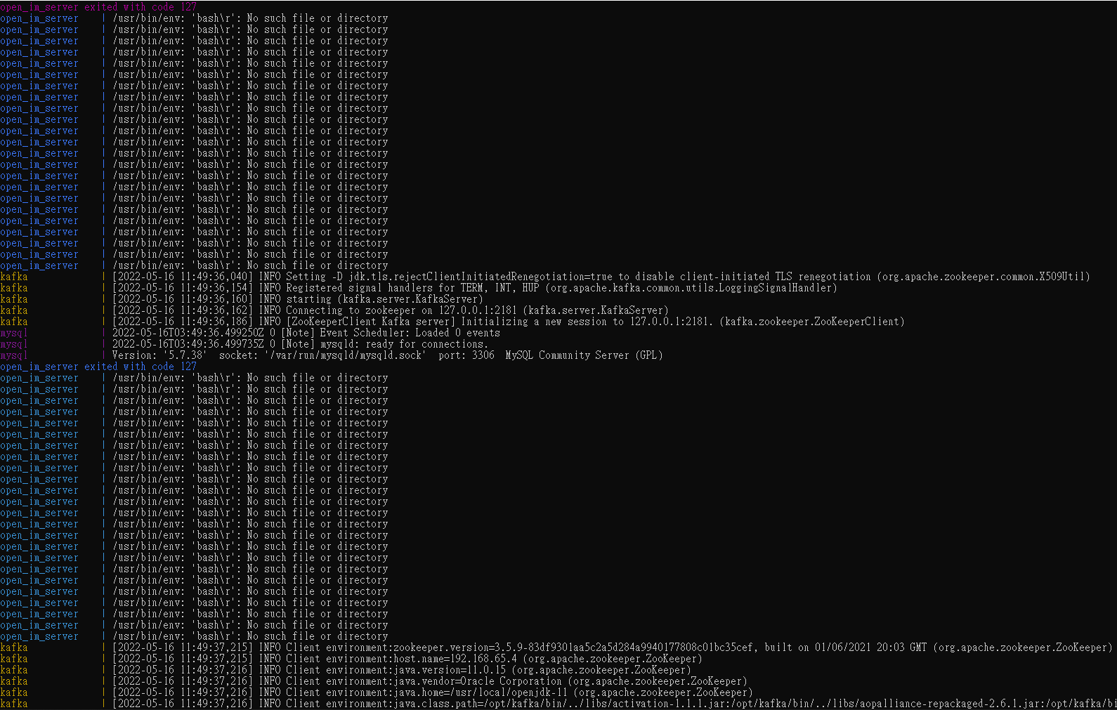 Windows 环境下部署出错 · Issue #222 · openimsdk/open-im-server · GitHub