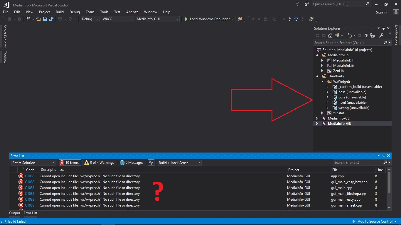 Errors Building Version 18 08 Gui Using Msvc 15 8 2 · Issue 981 · Mediaarea Mediainfolib · Github