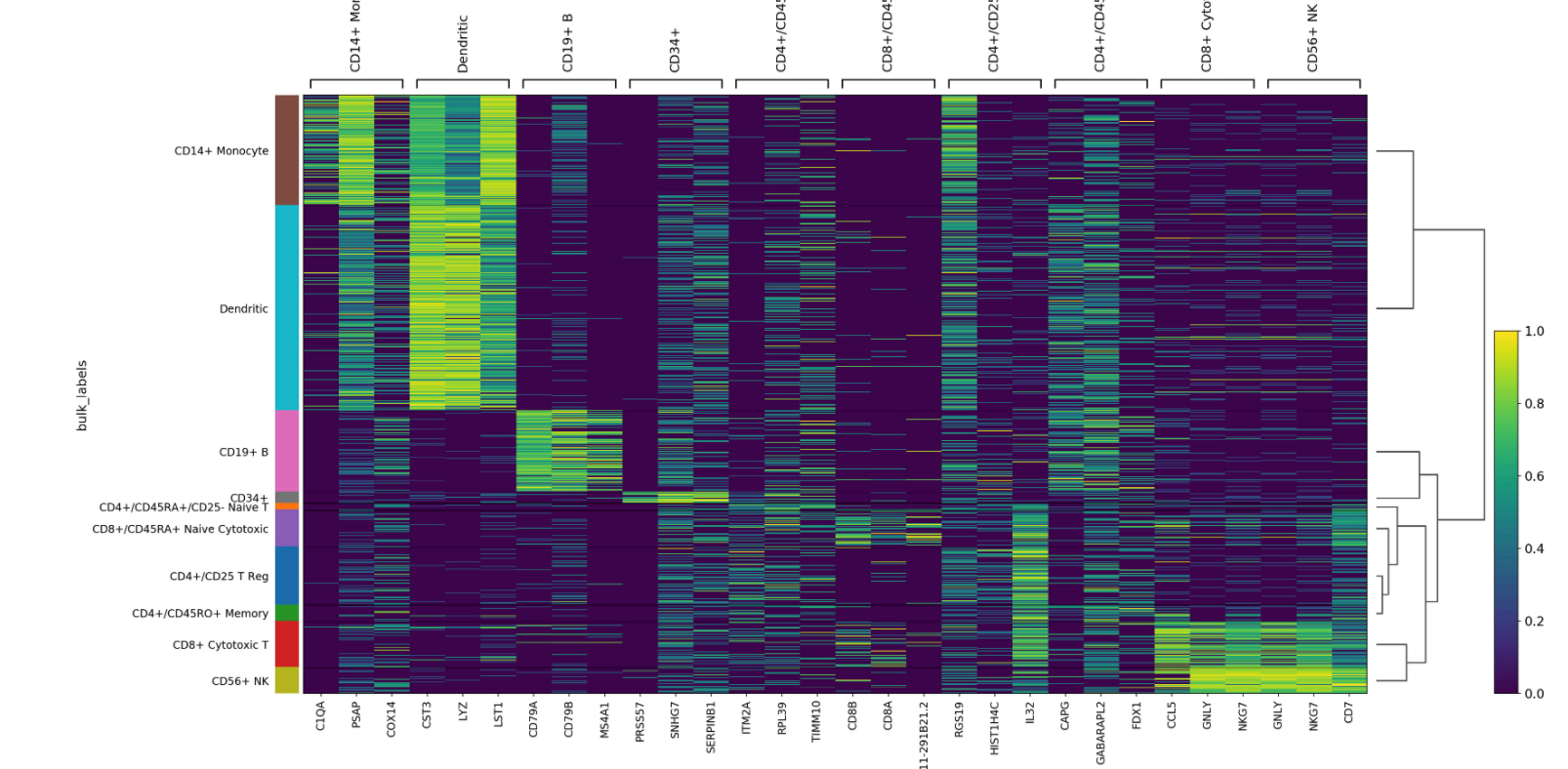 sc.pl.rank_genes_groups_heatmap column color bar · Issue #1661 · scverse/scanpy · GitHub