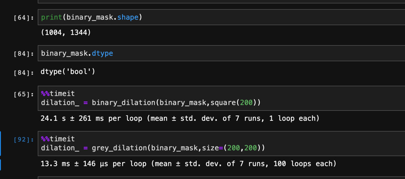 Speed issues with morphological operations · Issue #1190 · scikit-image ...