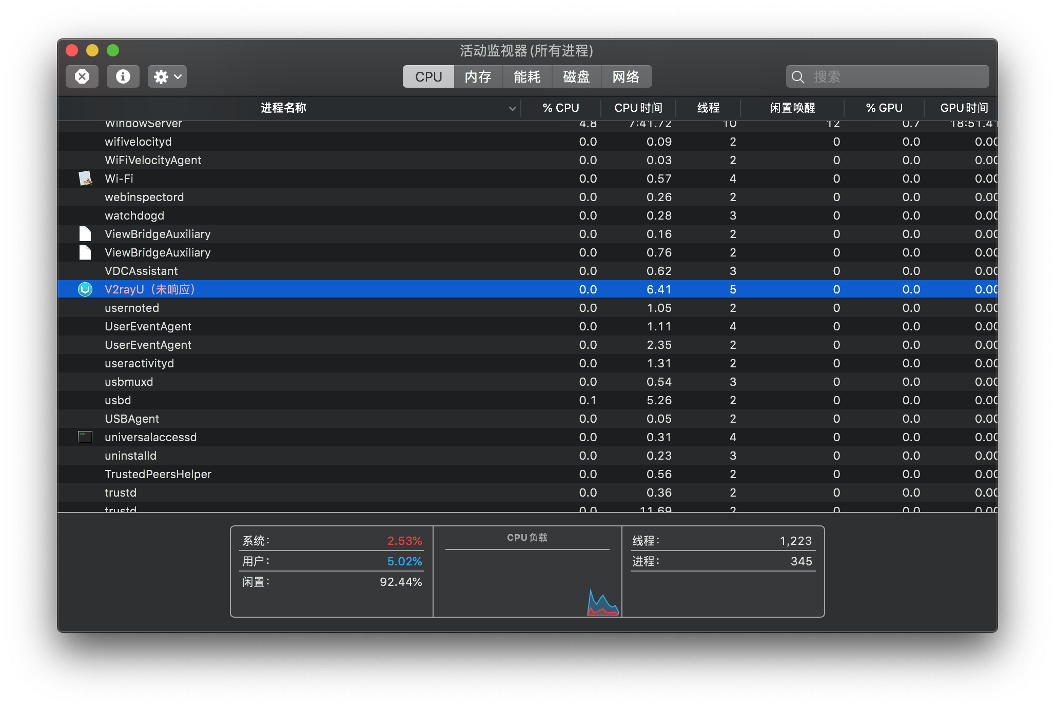 经常Ping的时候V2rayU会卡死，出现风火轮；强制退出后，整个电脑都不能上网只能重启。 · Issue #1088 · yanue/V2rayU · GitHub