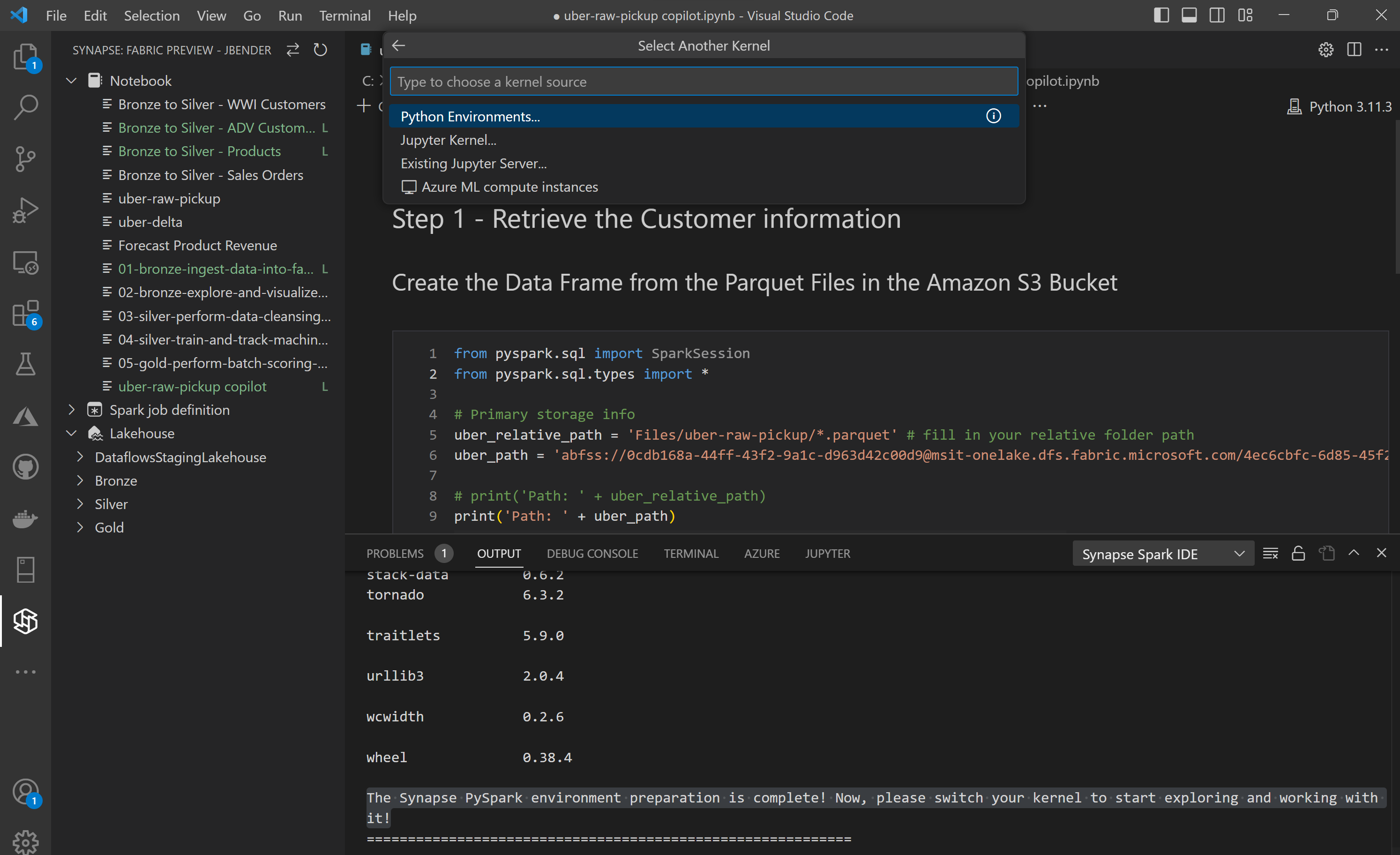 Synapse Fabric Kernel Is Not Available In Vs Code · Issue 13 · Microsoft Synapsevscode · Github