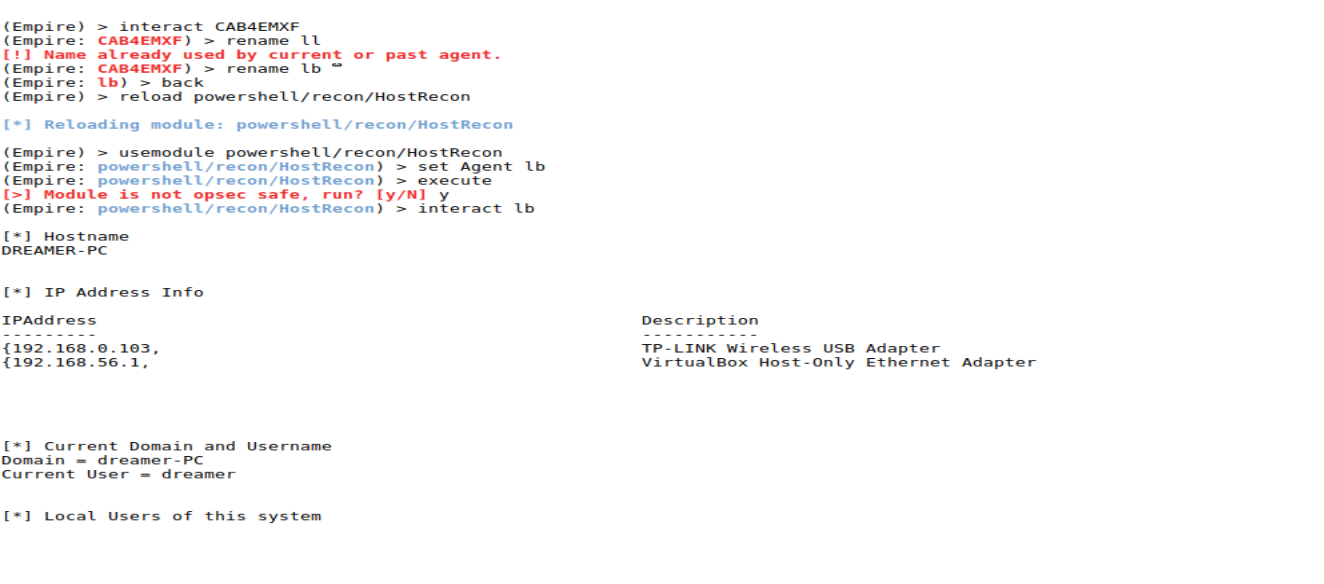 Empire is not spawning result on current menu · Issue #584 · EmpireProject/Empire · GitHub