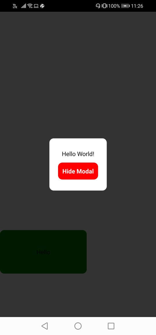 Iconsistent behavior between Android and iOS: should overlay appear above or under Modal ...