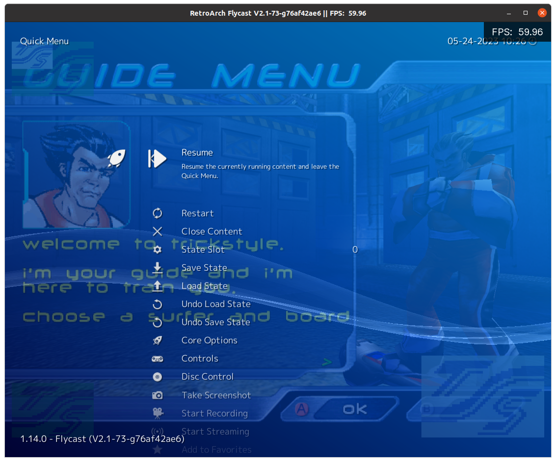 Trickstyle (1999) freezes on Libretro, works fine on regular emulator · Issue #1082 · flyinghead ...