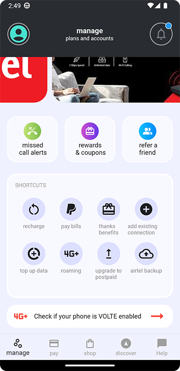 GitHub - vchib1/AirtelMyAppUIClone: Clone of MyAirtelApp's first page
