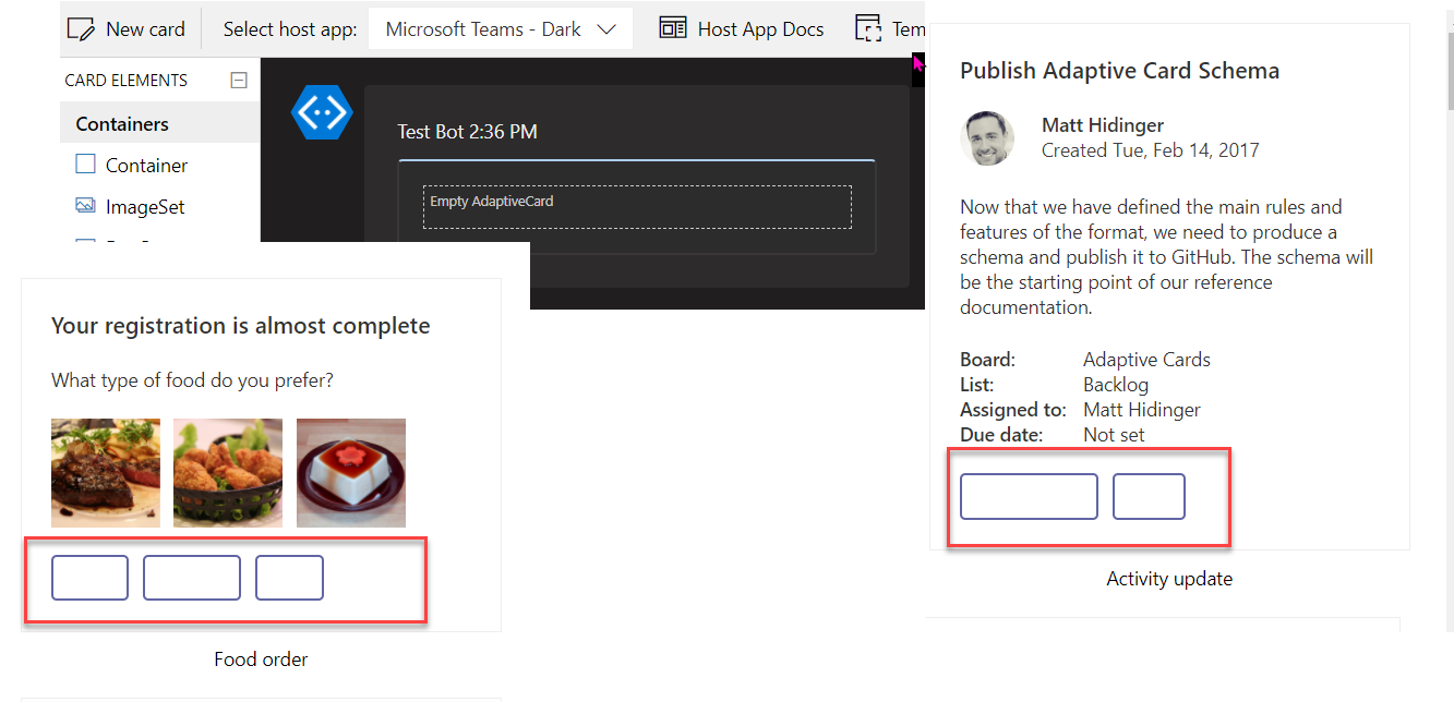 [Designer] Text is not visible in Dark theme · Issue #5270 · microsoft/AdaptiveCards · GitHub