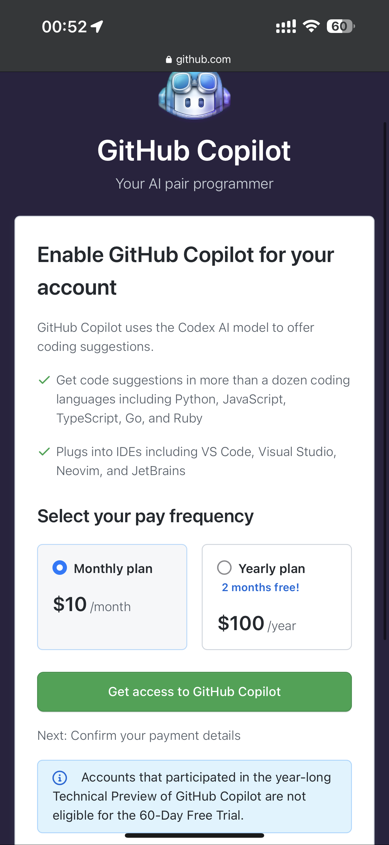 I'm a verified student but Copilot isn't free for me · community ...