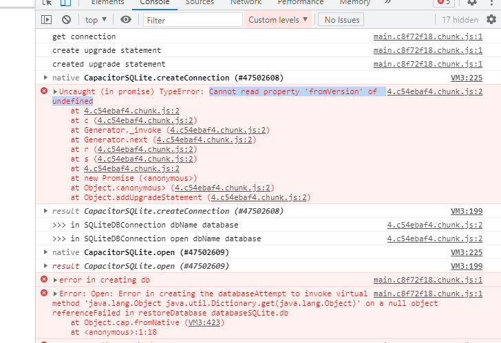Upgrade statements not working · Issue #136 · capacitor-community/sqlite · GitHub