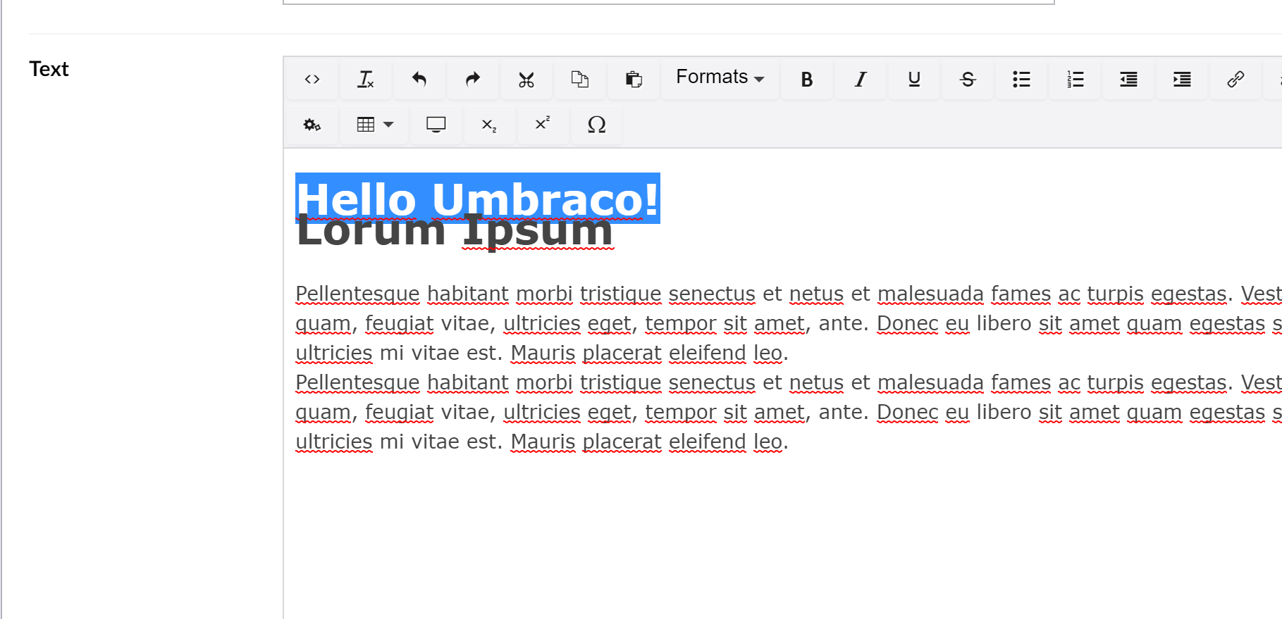 V7: Rich Text Editor - not being able to remove formatting · Issue ...