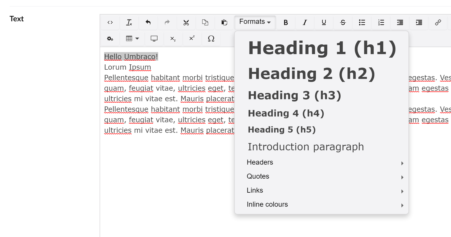 V7: Rich Text Editor - not being able to remove formatting · Issue #7904 · umbraco/Umbraco-CMS ...