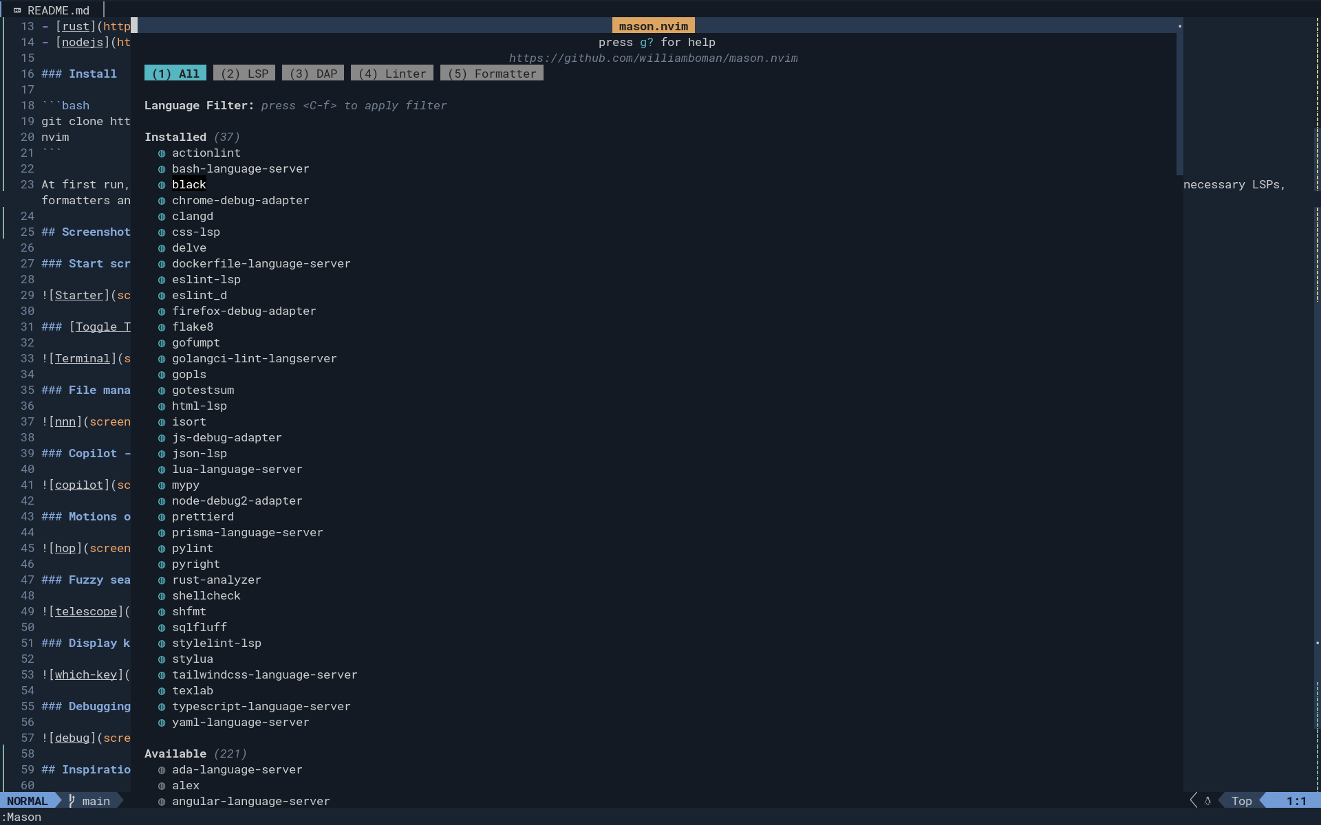 GitHub - joelazar/nvim-config: My neovim config