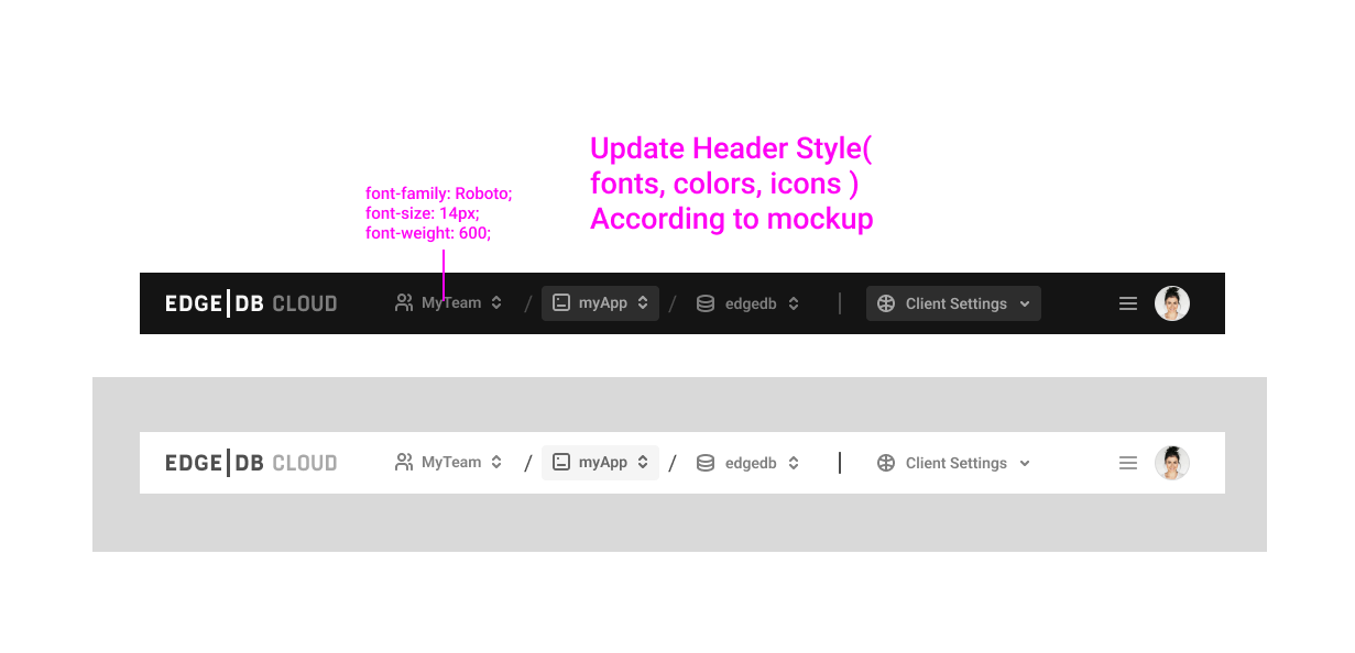 Update Header · Issue 90 · Edgedbedgedb Ui · Github