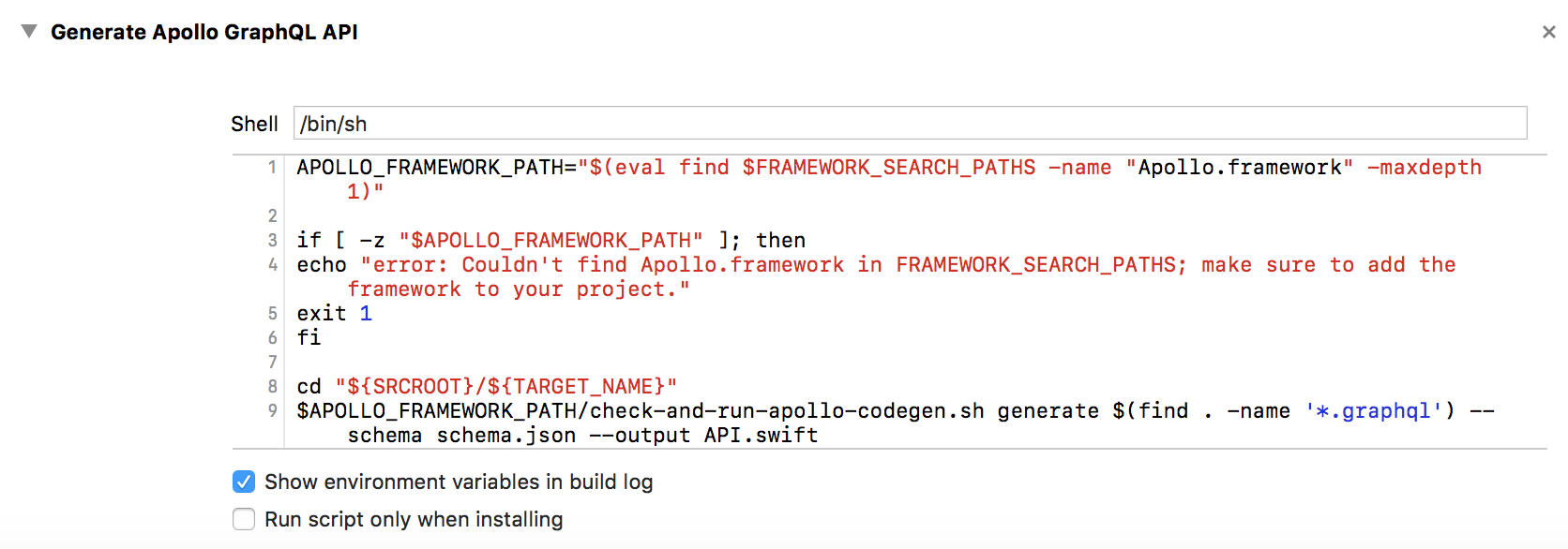 API.swift not updating upon modifying .graphql file · Issue #231 · apollographql/apollo-ios · GitHub