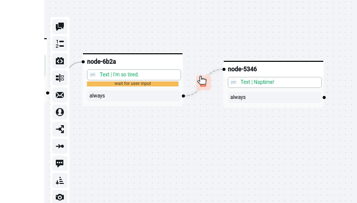 [BUG] Can't delete link between nodes after version 12.24.0 · Issue #1423 · botpress/v12 · GitHub
