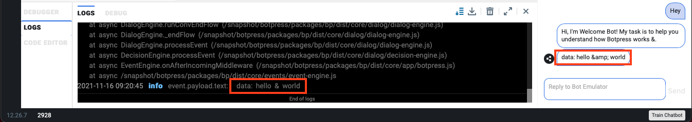 [BUG] How data is shown/stored in Botpress · Issue #1588 · botpress/v12 · GitHub