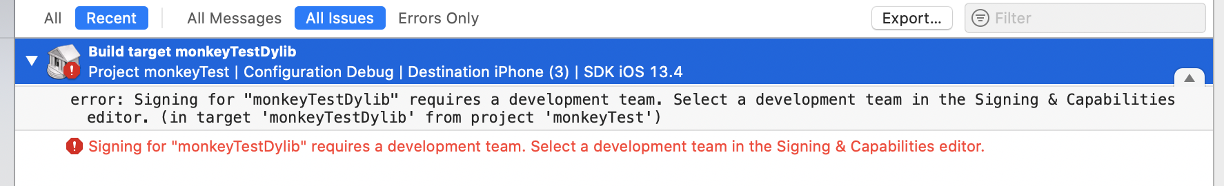 Xcode monkeyDev配置问题 · Issue #243 · AloneMonkey/MonkeyDev · GitHub