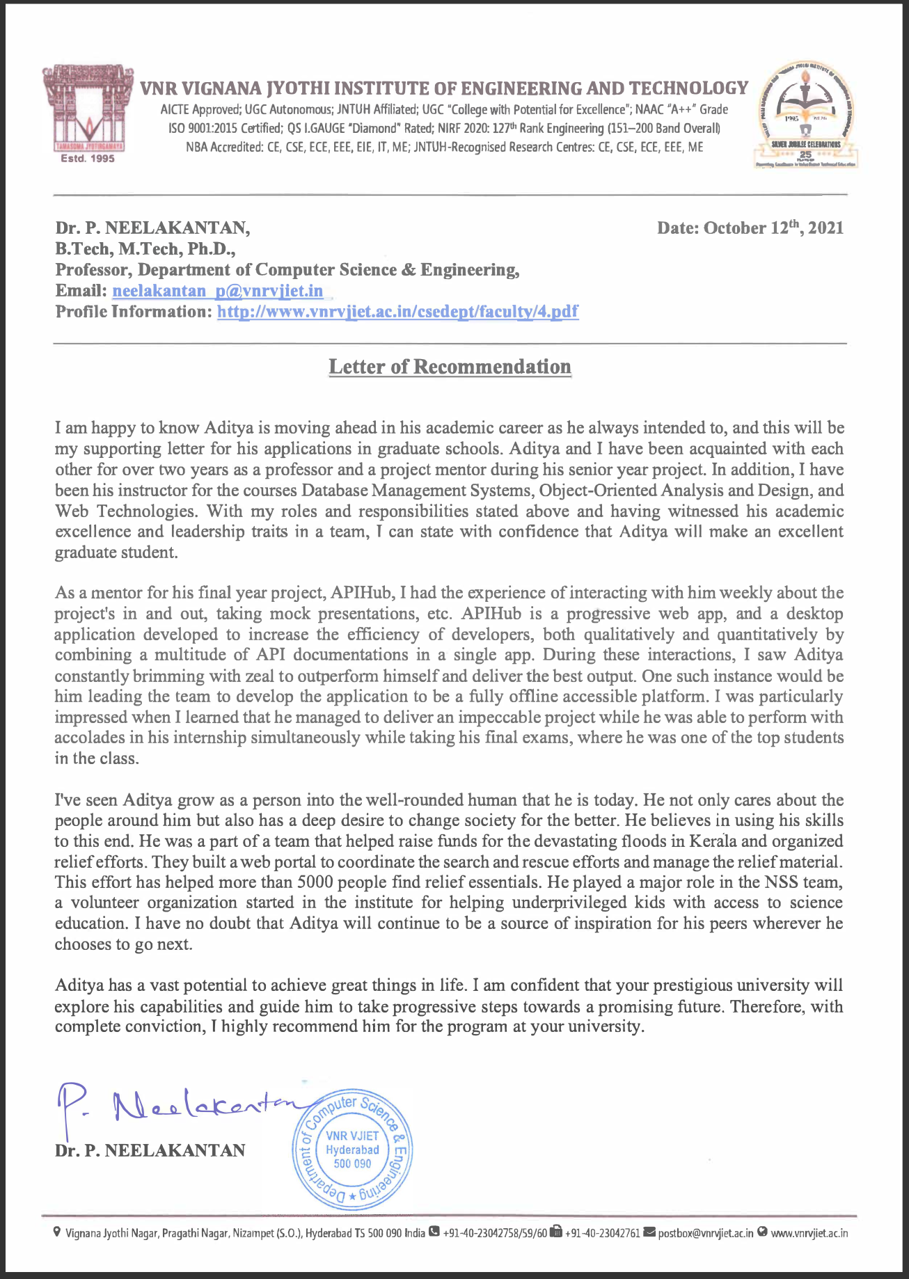 Personal-Portfolio | This repo contains my portfolio data like my ...