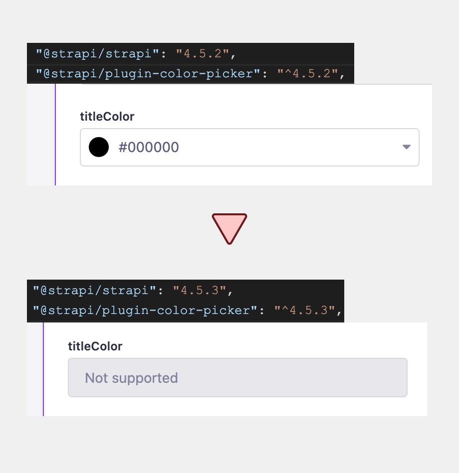 Plugin color picker Not Supported On Version 4 5 3 Issue 15089