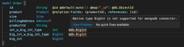 [Mongo] Improve native type validations in composite types · Issue #12460 · prisma/prisma · GitHub