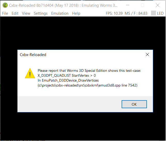Worms 3D Special Edition [SE-042] [1.05] · Issue #646 · Cxbx-Reloaded ...