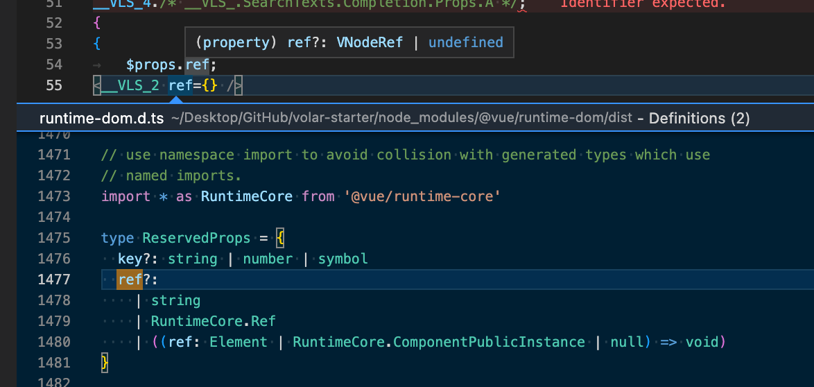 Typeerror With V Bindprops · Issue 556 · Vuejslanguage Tools · Github